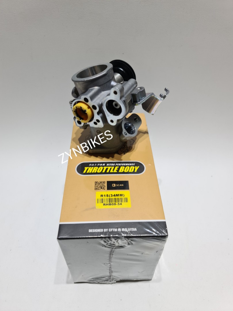 TOBAKI RACING THROTTLE BODY 34MM YAMAHA R15 V3 R1M, Motorcycles ...