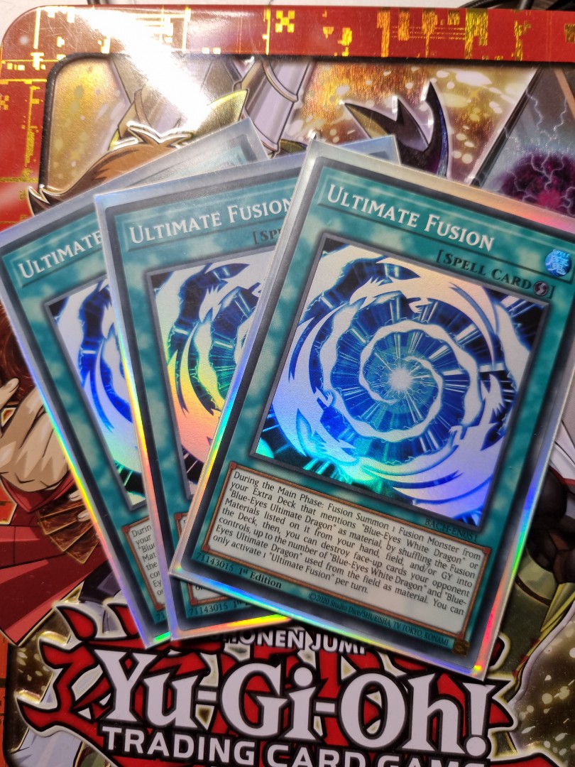 Ultimate Fusion x3 Yugioh English TCG, Hobbies & Toys, Toys & Games on Carousell