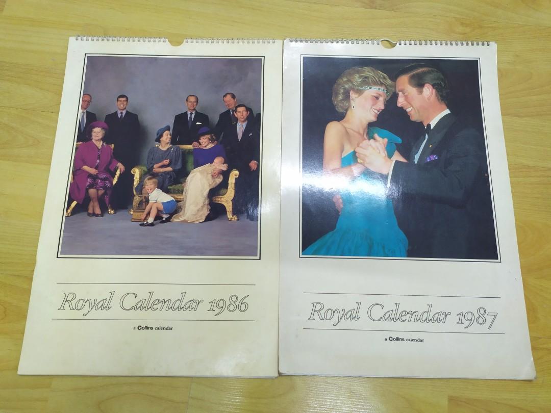 Vintage 1986 & 1987 Royal Calendars, Hobbies & Toys, Collectibles ...