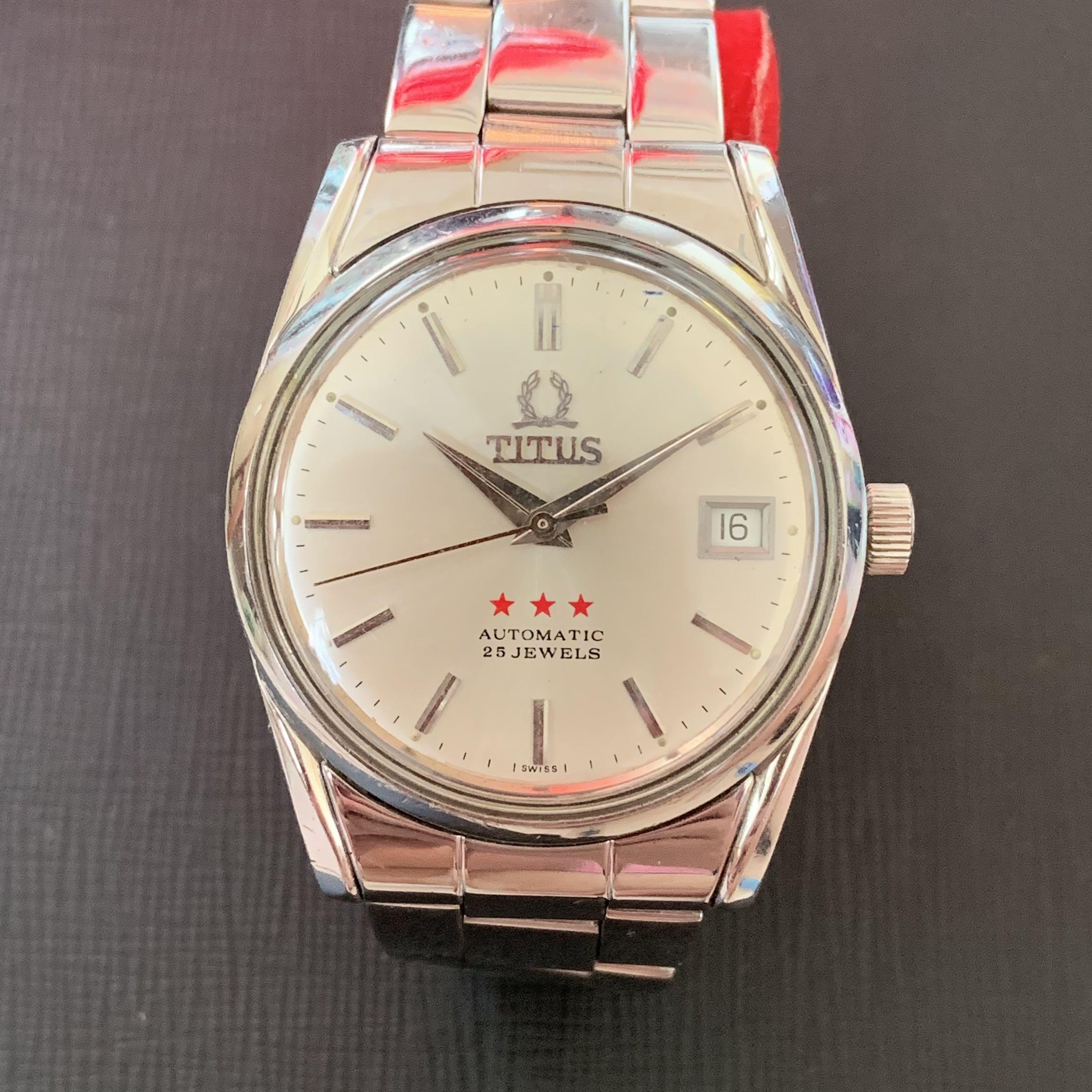 Vintage Titus Watch, Hobbies & Toys, Memorabilia & Collectibles ...