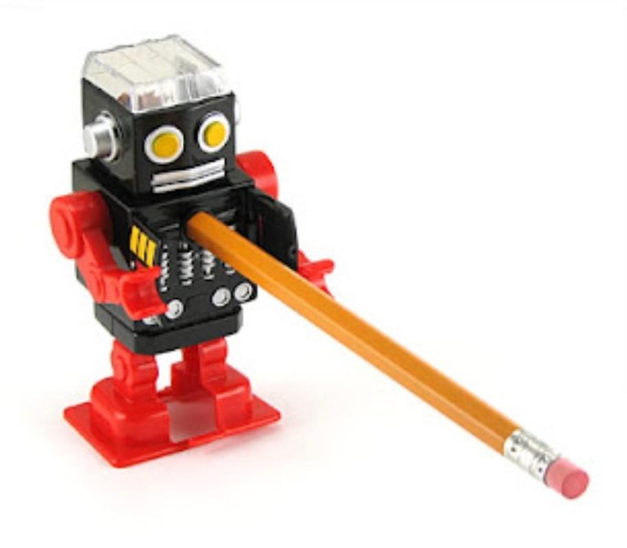 Walking robot pencil sharpener, Hobbies & Toys, Stationery & Craft ...