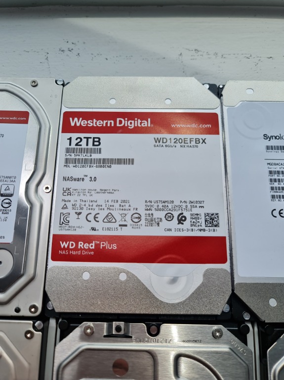 Western Digital 12TB NAS Hard Drive (WD120EFBX), Computers & Tech ...