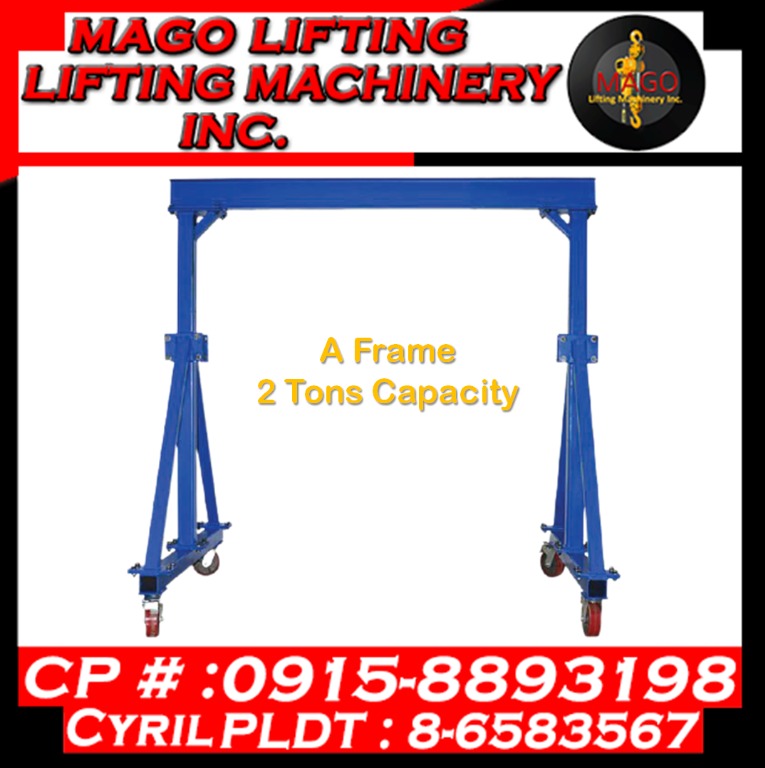 A Frame 2 Tons Capacity, Commercial & Industrial, Industrial Equipment ...