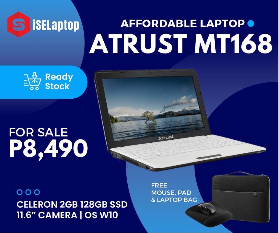 ATRUST Celeron 2GB 128GB with freebies!, Computers & Tech, Laptops & Notebooks on Carousell