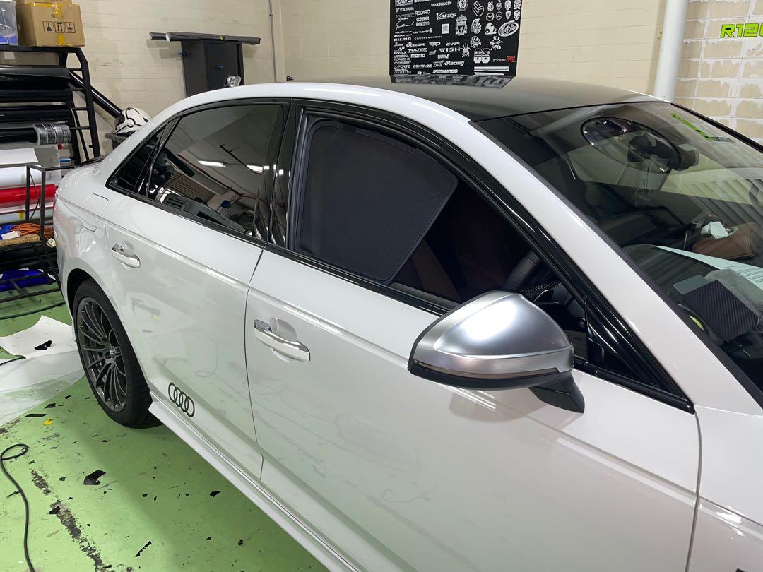 Audi window trim gloss black wrap, Car Accessories, Accessories on ...