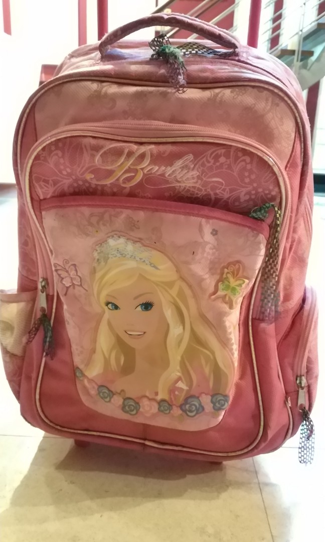 Barbie Princess backpack/ rolling luggage, Hobbies & Toys, Travel ...