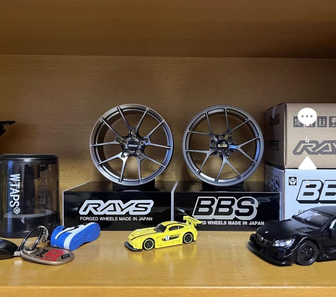 BBS Rays Advan TE37 LM RS G25 Mini Rims wheels display scale model ...