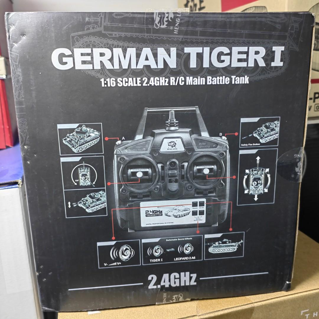 BN Heng Long German Tiger 1, 1:16 Scale 2.4GHz R/C Main Battle Tank ...