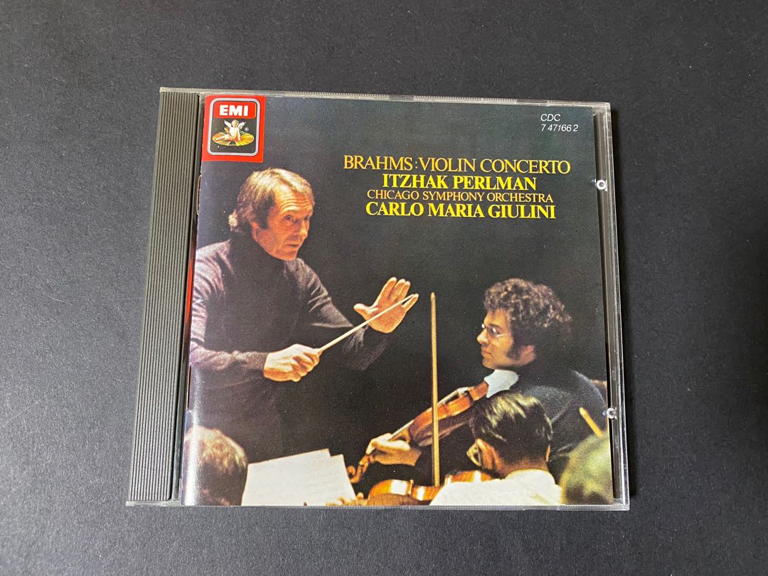BRAHMS - Violin Concerto ITZHAK PERLMAN / CARLO MARIA GIULINI Made in Japan, 興趣及遊戲, 音樂樂器 & 配件 ...