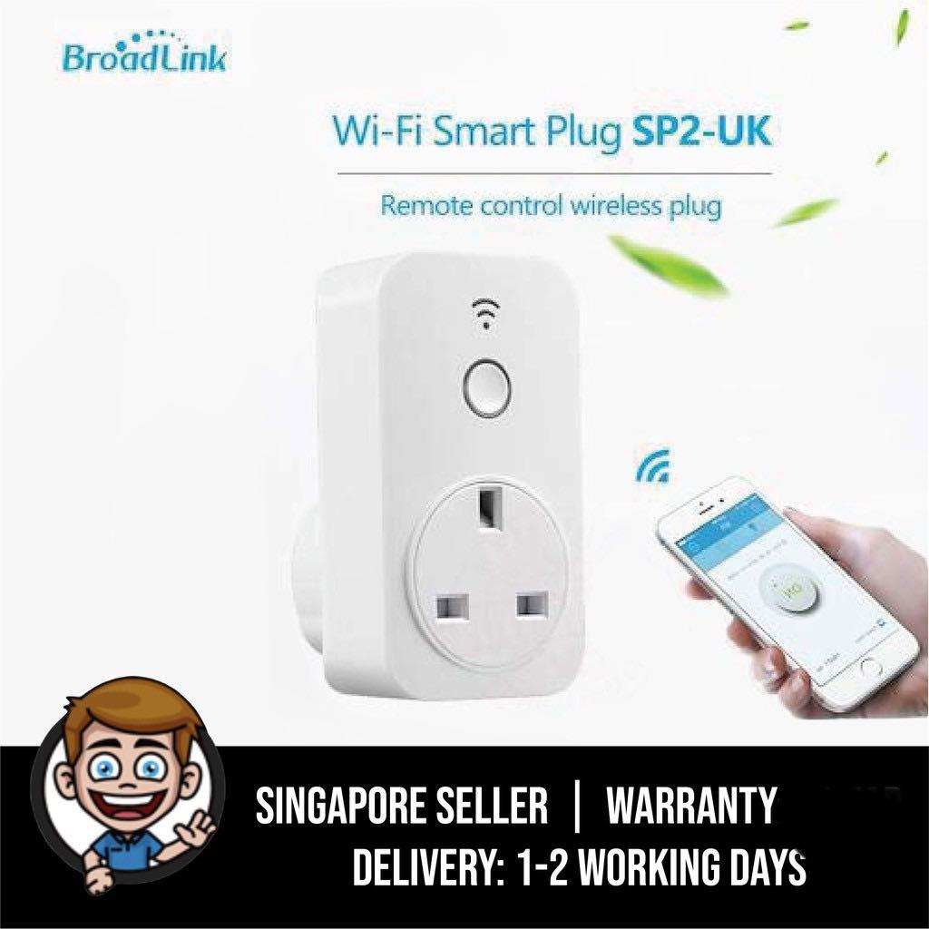 Broadlink SP2 UK SP3 SP4 SP4L Power Plug Socket Adapter, TV & Home ...