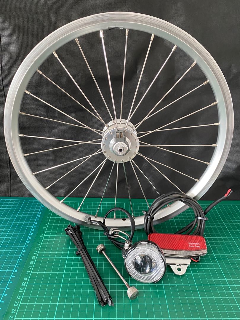 Brompton SV-8 Dynamo Lighting Front Wheelset, Sports Equipment ...