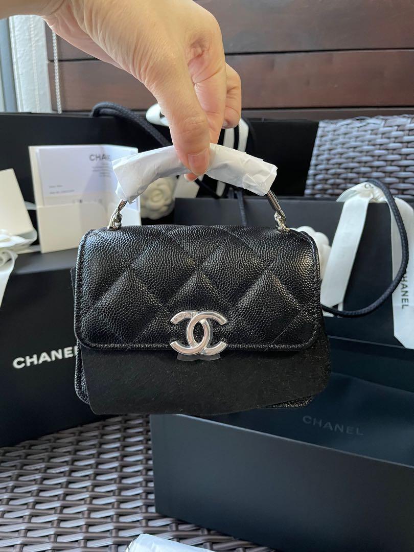Chanel coco mini vanity black 22P, Luxury, Bags & Wallets on Carousell