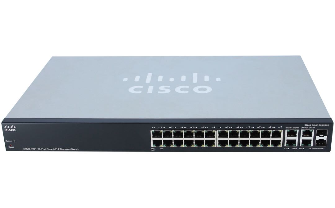 Cisco SG300-28P 28-port Gigabit PoE Managed Switch - no box, Computers ...