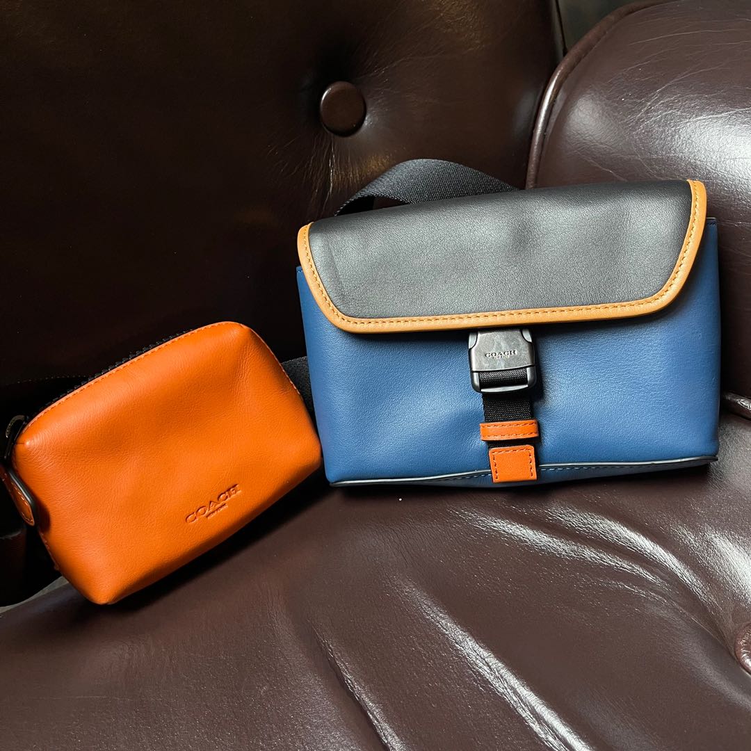 Coach Rider Dual Belt Crossbody Bag, Luxury, Bags & Wallets on Carousell
