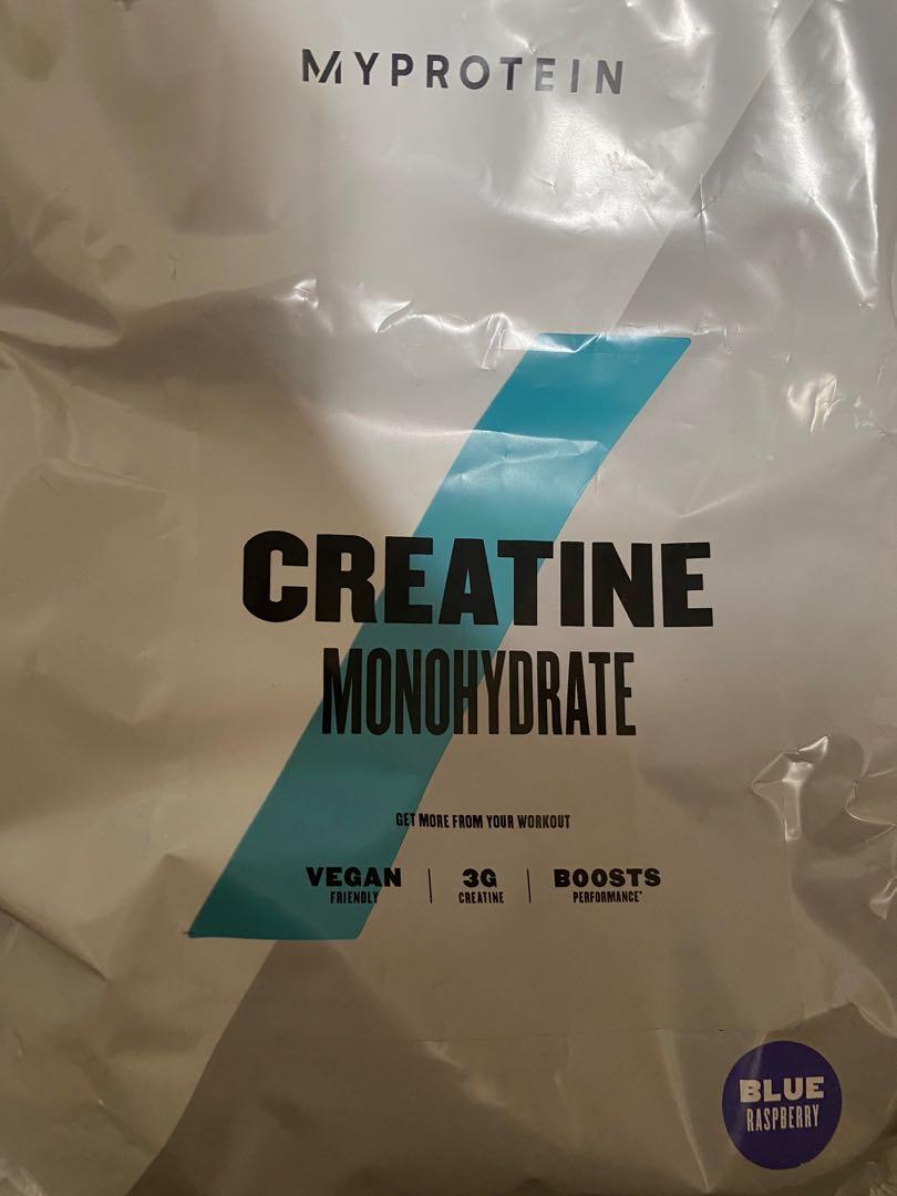 Creatine monohydrate blue raspberry (1kg), Health & Nutrition, Health ...