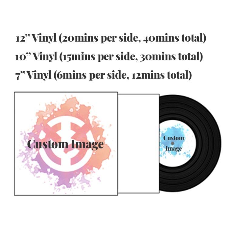 Custom Made Vinyl Record Mixtape 12" 10" 7" LP Two Sided Black/Clear ...