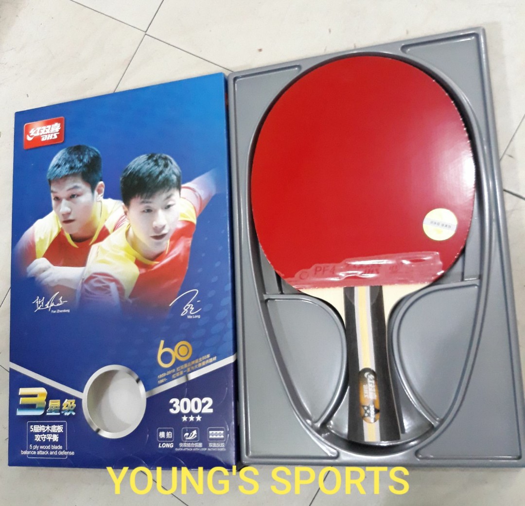 DHS Table Tennis Racket, Sports Equipment, Sports & Games, Racket and ...