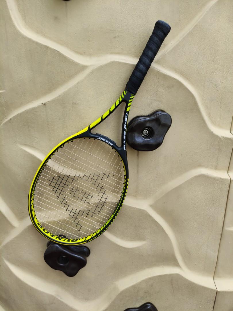 Dunlop Pulse G-50 Yellow Strung Tennis Racket, Sports Equipment, Sports ...