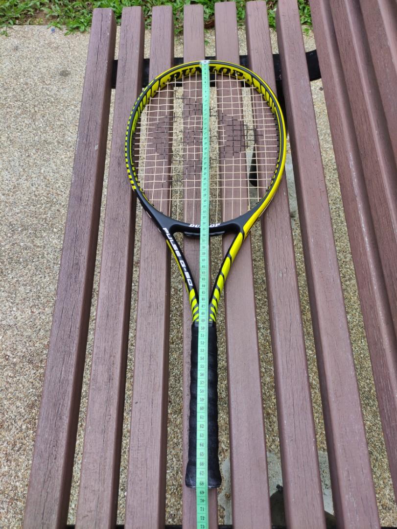 Dunlop Pulse G-50 Yellow Strung Tennis Racket, Sports Equipment, Sports ...