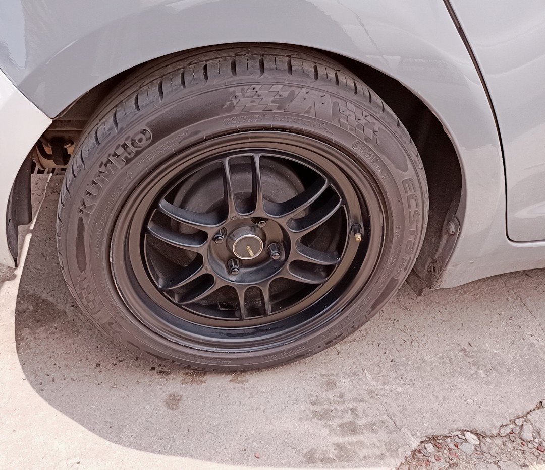 Enkei japan design rpfi 15" 4x100PCD set, Car Accessories, Tyres & Rims ...