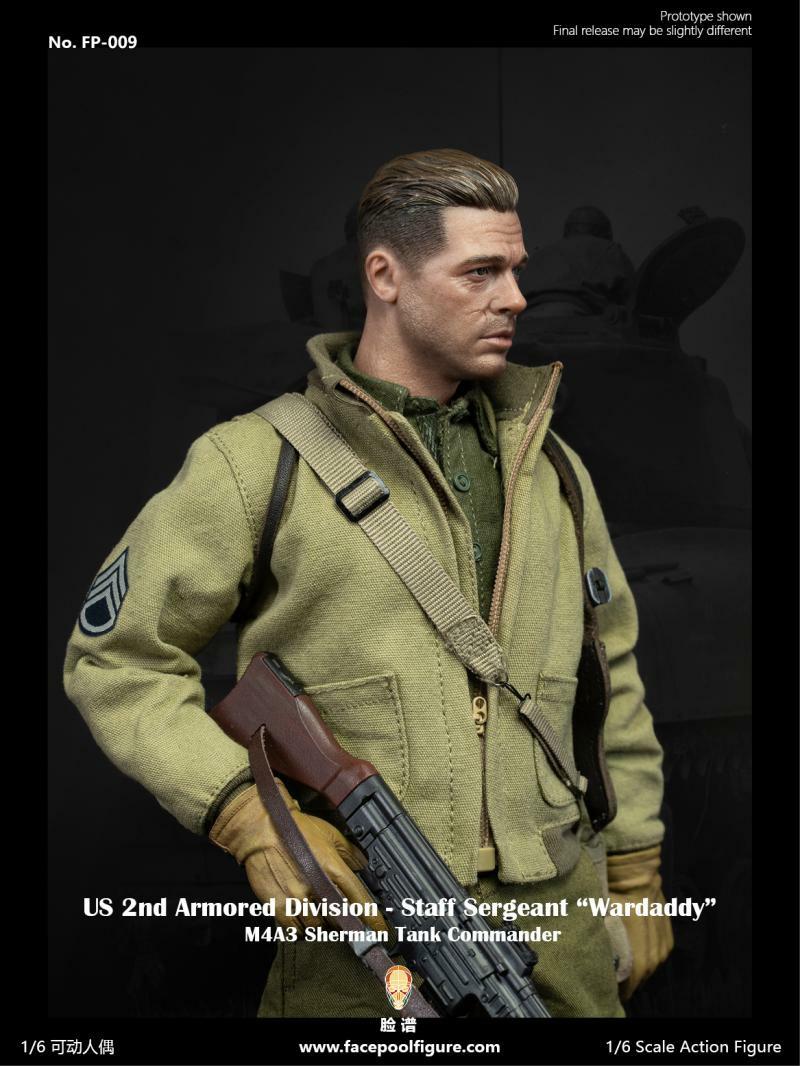 Facepool 1/6 Fury Wardaddy 2nd Armored Division Staff Sergeant Wardaddy ...
