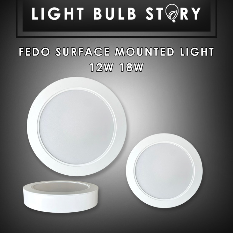 FEDO Surface Mounted Downlight (SIRIM)- 1 year warranty (BUILT IN ...