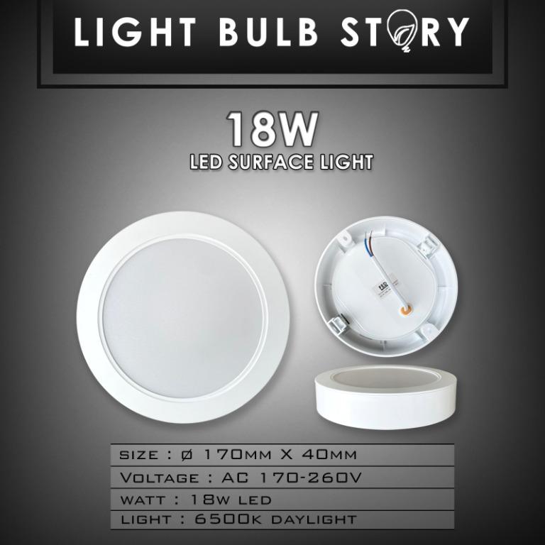 FEDO Surface Mounted Downlight (SIRIM)- 1 year warranty (BUILT IN ...