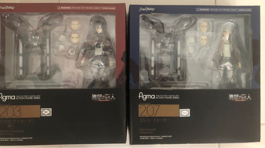 Figma Attack on Titan set, Hobbies & Toys, Toys & Games on Carousell