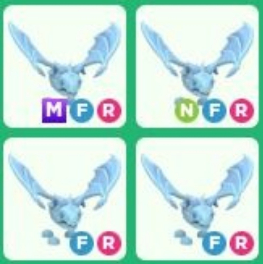 Frost Dragon (Adopt Me Pet), Video Gaming, Gaming Accessories, In-Game ...