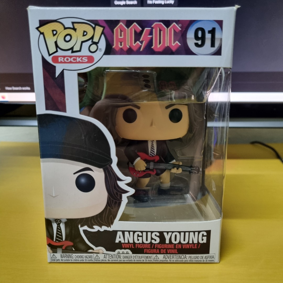 Funko pop Angus Young, Hobbies & Toys, Toys & Games on Carousell