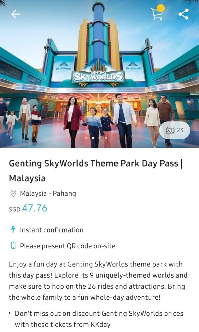 Genting Skyworld Theme Park Day Pass, Tickets & Vouchers, Flights ...