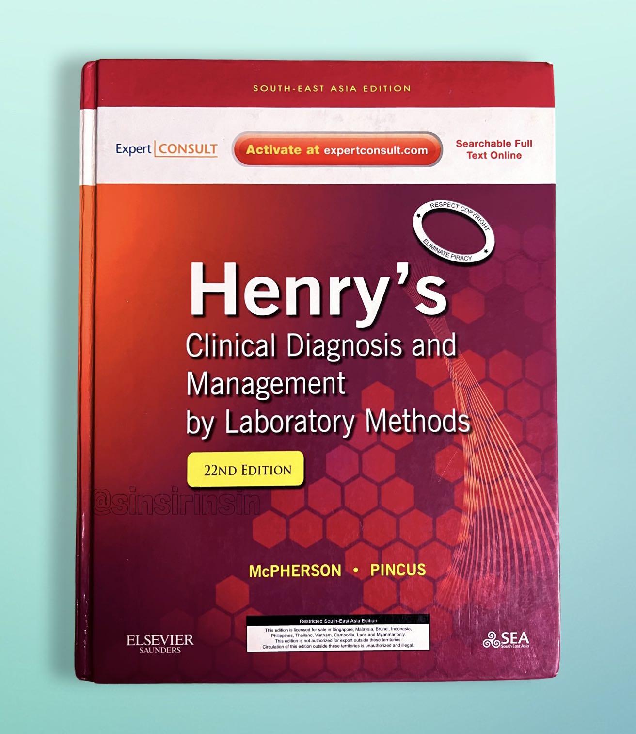 Henry's Clinical Diagnosis and Management by Laboratory Methods ... Henry's Clinical Diagnosis and Management by Laboratory Methods ...
