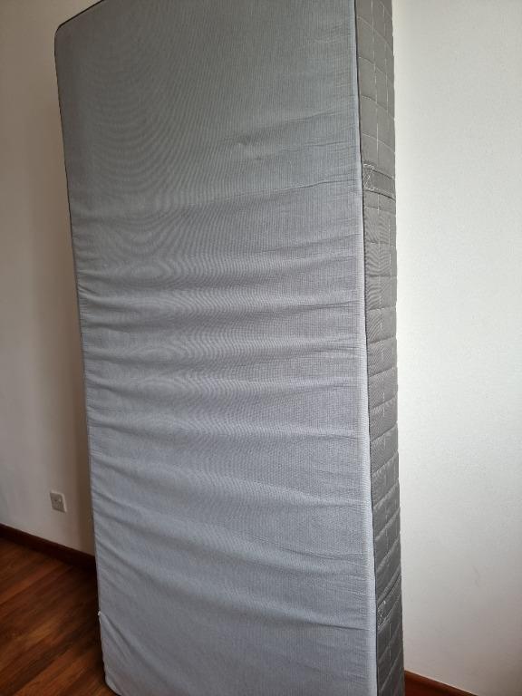 Ikea Hovag spring mattress single 90 * 200 cm - firm, Furniture & Home ...
