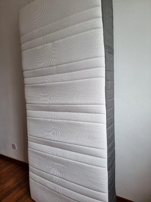 Ikea Hovag spring mattress single 90 * 200 cm - firm, Furniture & Home ...