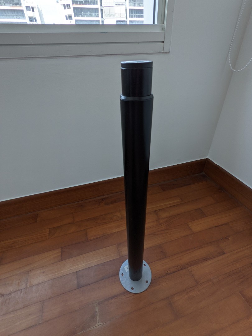 IKEA Olov adjustable table leg black, selling as sets of 4, Furniture ...