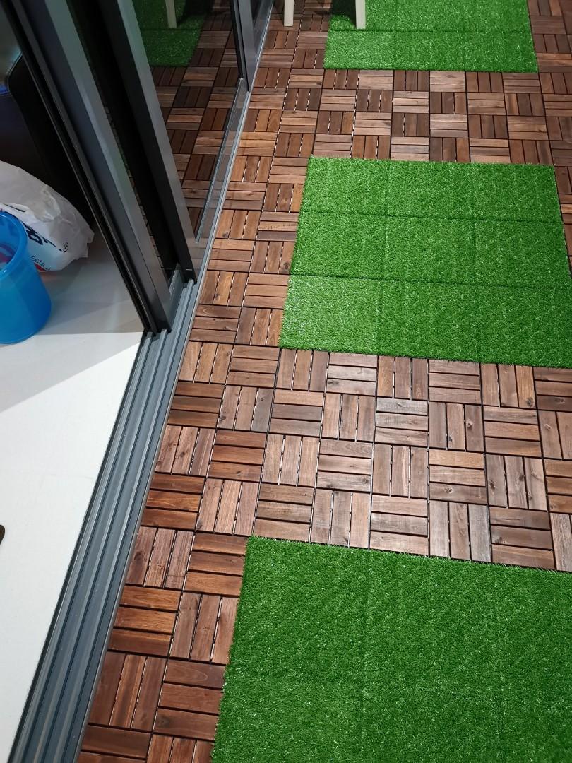 IKEA RUNNEN Outdoor Floor Decking, Furniture & Home Living, Outdoor ...