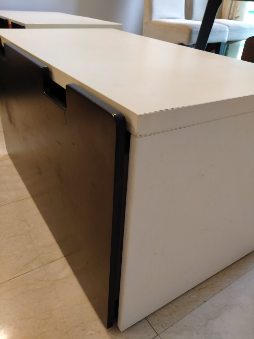 Ikea storage bench (smastad) 90x52x48cm, Furniture & Home Living ...