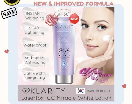 Klarity CC Lotion 30ml, Beauty & Personal Care, Face, Face Care on ...
