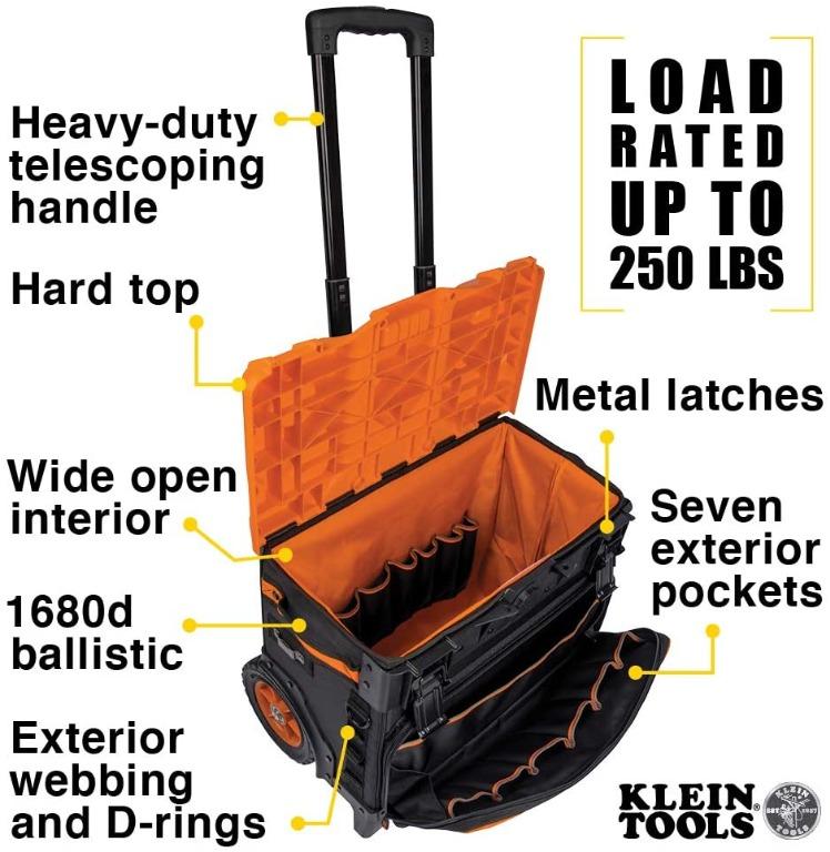 KLEIN TOOLS Rolling Tool Bag | 250lbs Load Rated, Furniture & Home ...