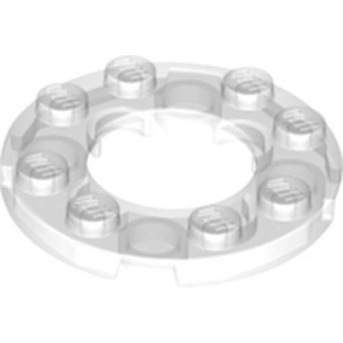 LEGO Parts 29337 Plate Round 4x4 with Diameter 16mm Hole Transparent ...