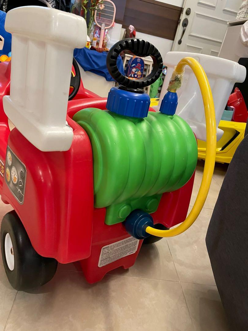 Little tikes fire truck with water tank and hose, Babies & Kids, Infant ...