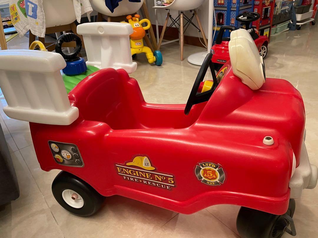 Little tikes fire truck with water tank and hose, Babies & Kids, Infant ...