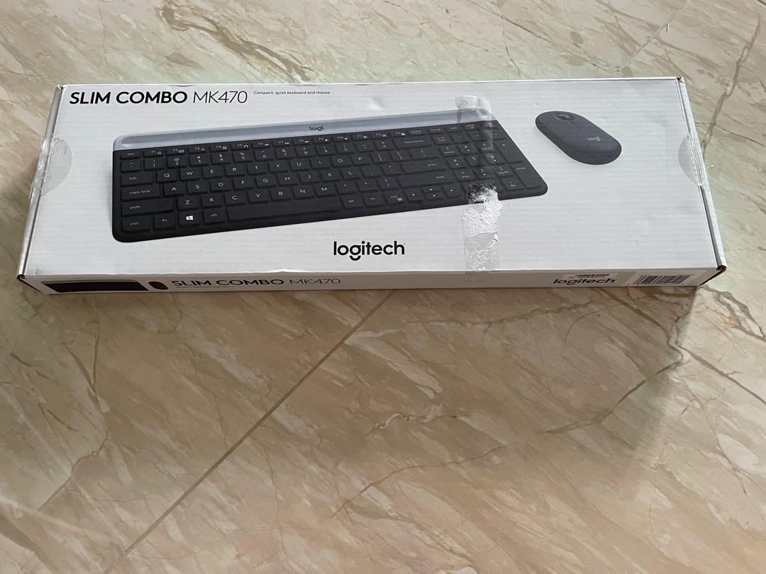 Logitech Slim Keyboard With Wireless Mouse MK 470 Computers Tech Parts Accessories