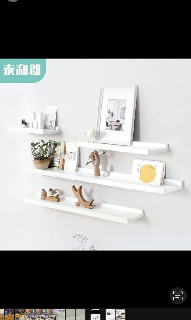 Long & Short Wall Shelf white for $25, Furniture & Home Living ...