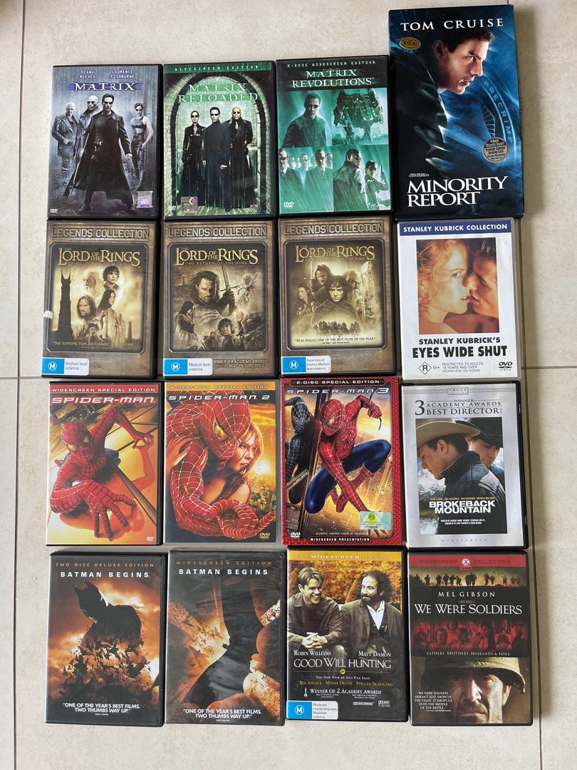 Lords of the Rings, Matrix, Spider-Man Triologies, Hobbies & Toys ...