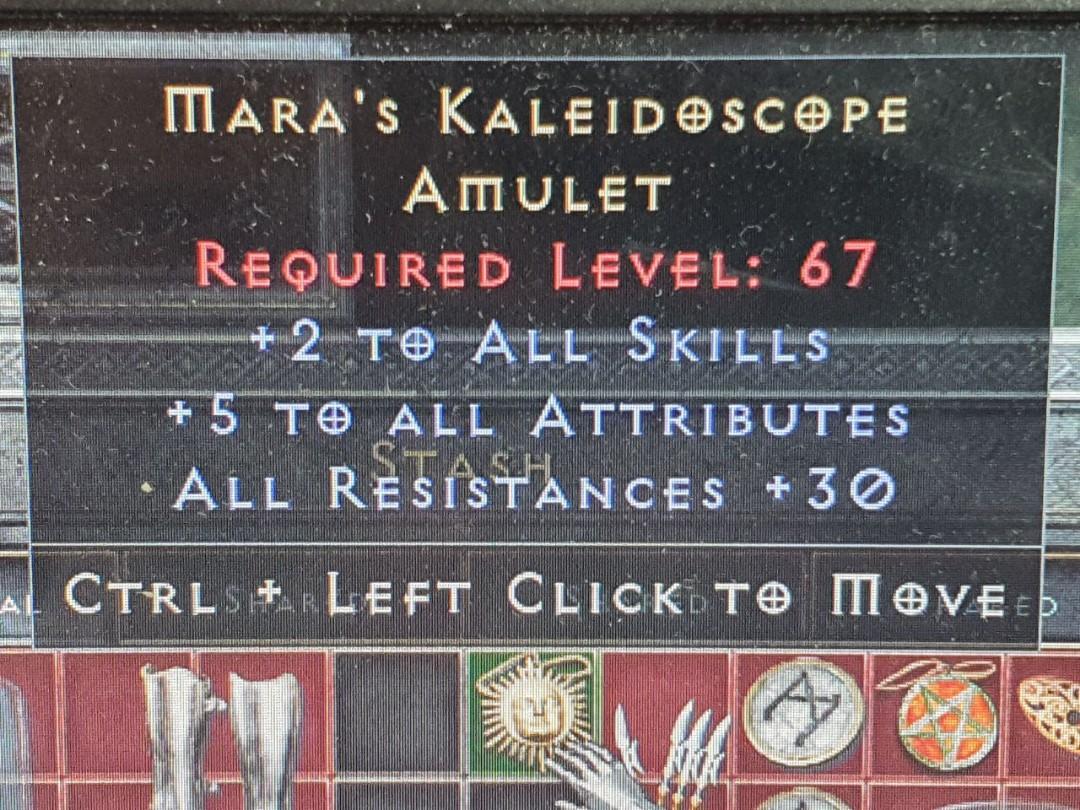 Mara's Kaleidoscope Amulet D2R Diablo II Resurrected (Softcore, Ladder ...