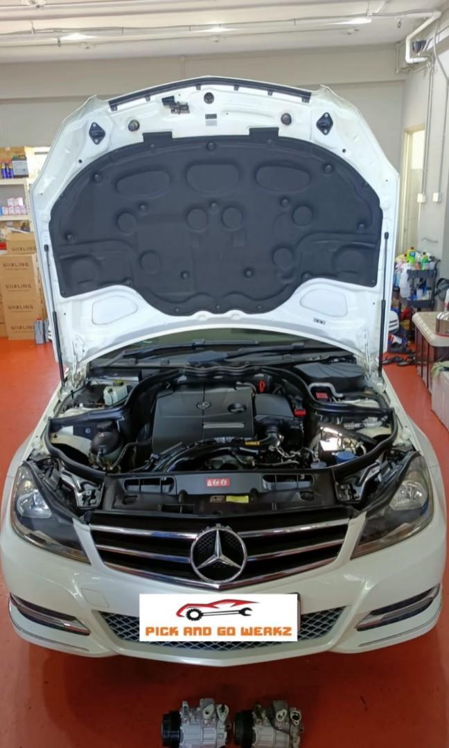 Mercedes-Benz compressor replacement., Car Accessories, Car Workshops ...