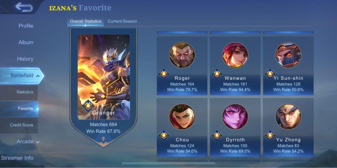Mobile legends account, Video Gaming, Gaming Accessories, Game Gift ...