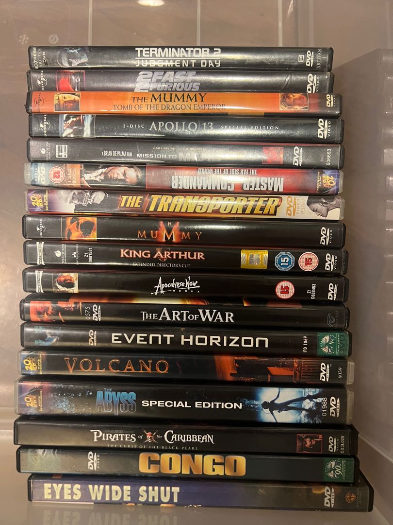 Movie collection with Sony blue ray 3d player , Hobbies & Toys, Music ...