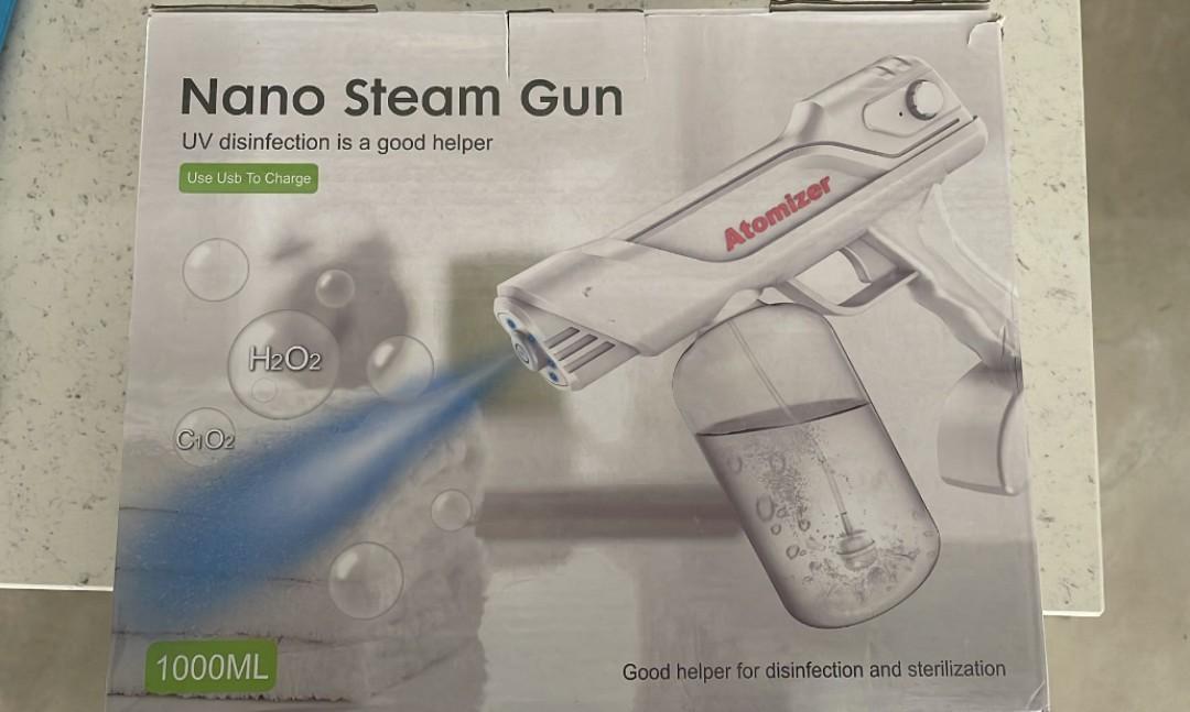 Nano Steam gun- uv disinfection, TV & Home Appliances, Irons & Steamers ...